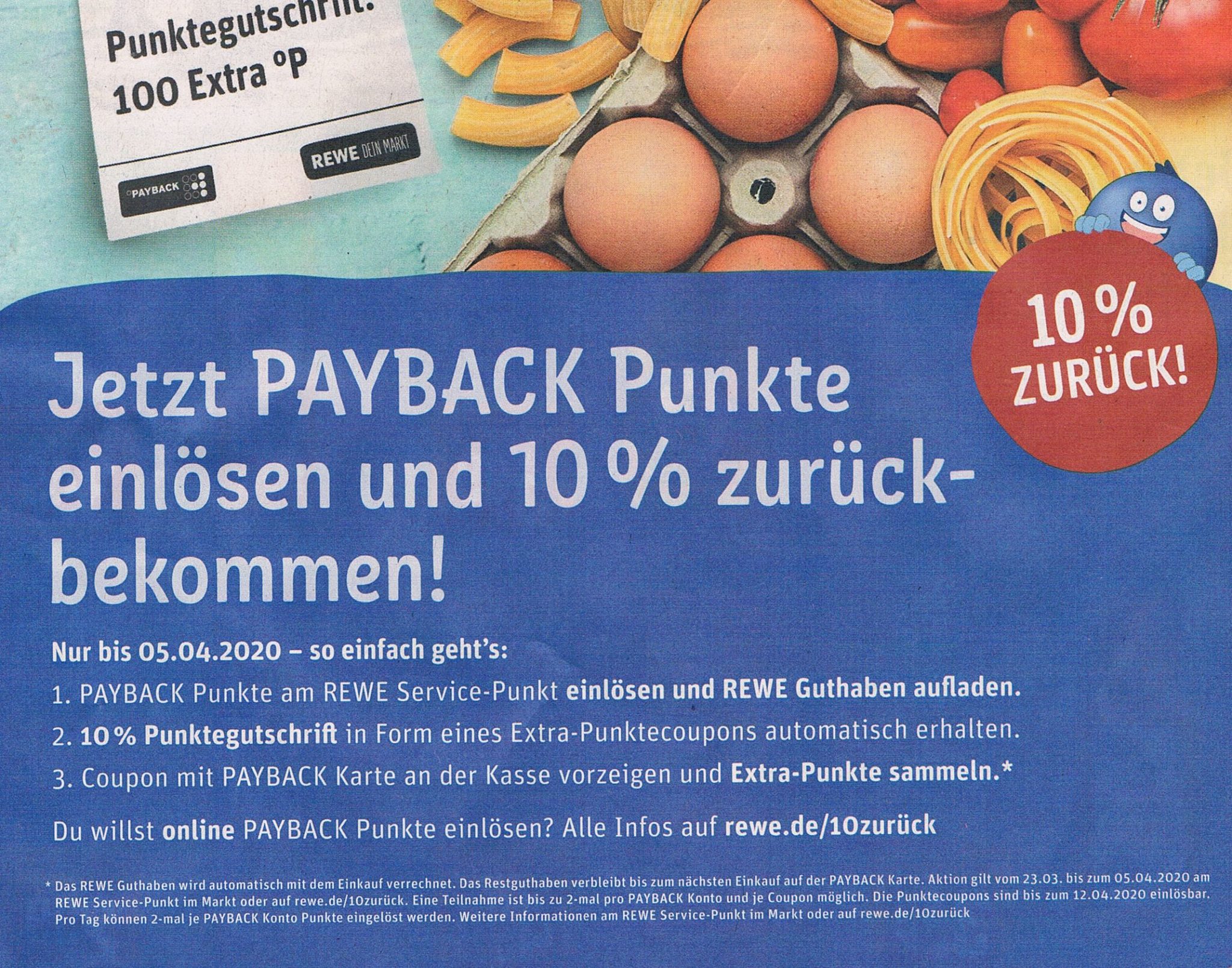 Rewe: 10 Prozent Rabatt in Form von Payback-Punkten - Discountfan.de