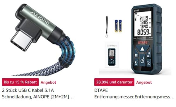 Amazon: Entfernungsmesser DTAPE DT100 für 28,99 Euro – Discountfan.de