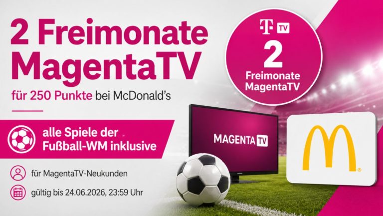 Gratis: 2 Monate Magenta.tv Flex mit allen WM-Spielen via McDonalds ...
